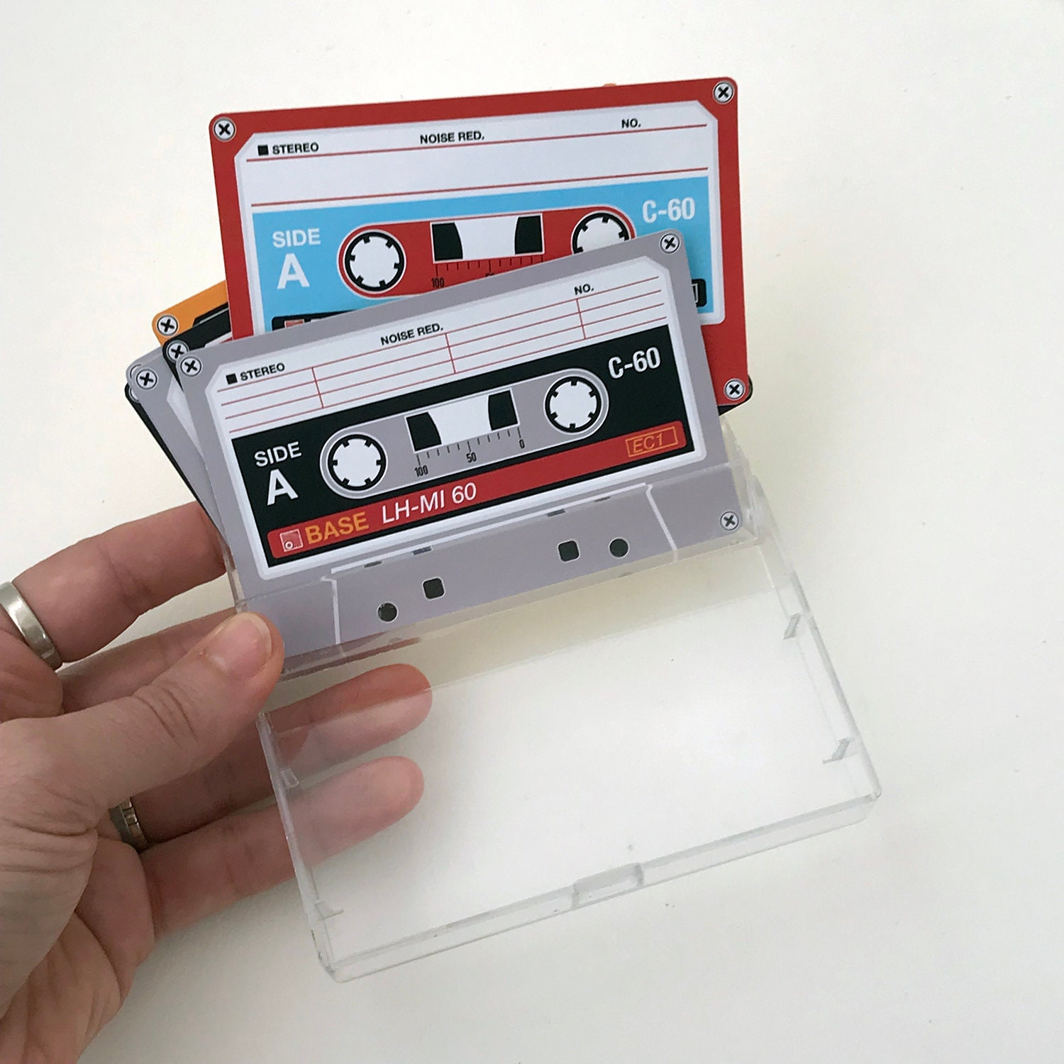 12 X LIFESIZE Cassette Tape Stickers, *write Your Own Labels*, Packed ...