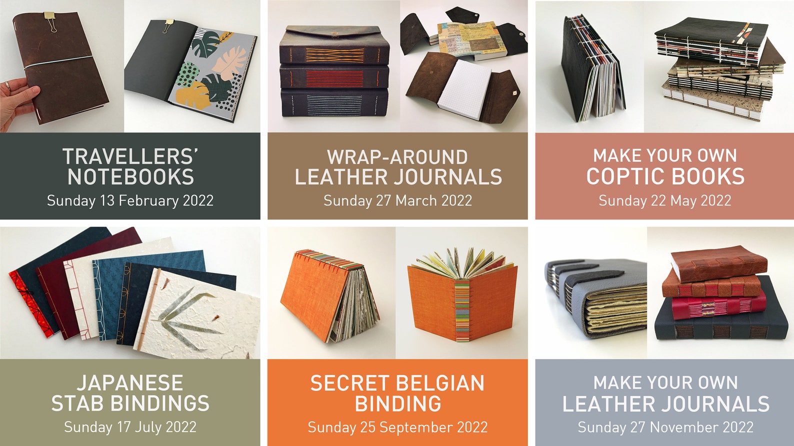 DIY Bookbinding Kit - Miniature Leatherbound Books, Including Full ...