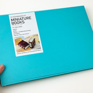 DIY Bookbinding Kit - Miniature Leatherbound Books, Including Full ...