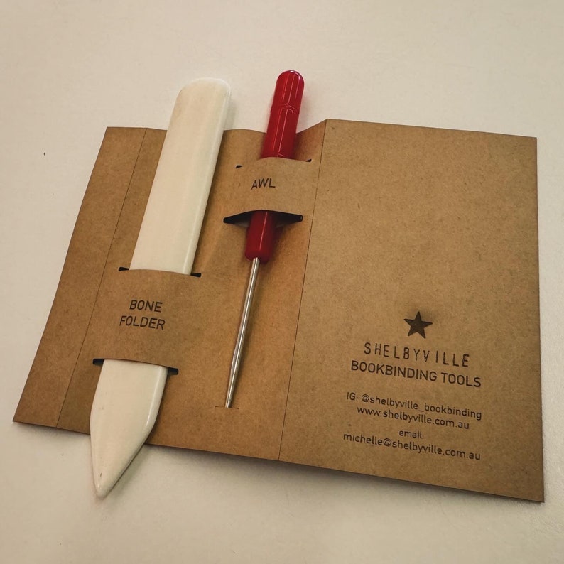 Bookbinding Tool Set - Bone Folder and Awl - Etsy