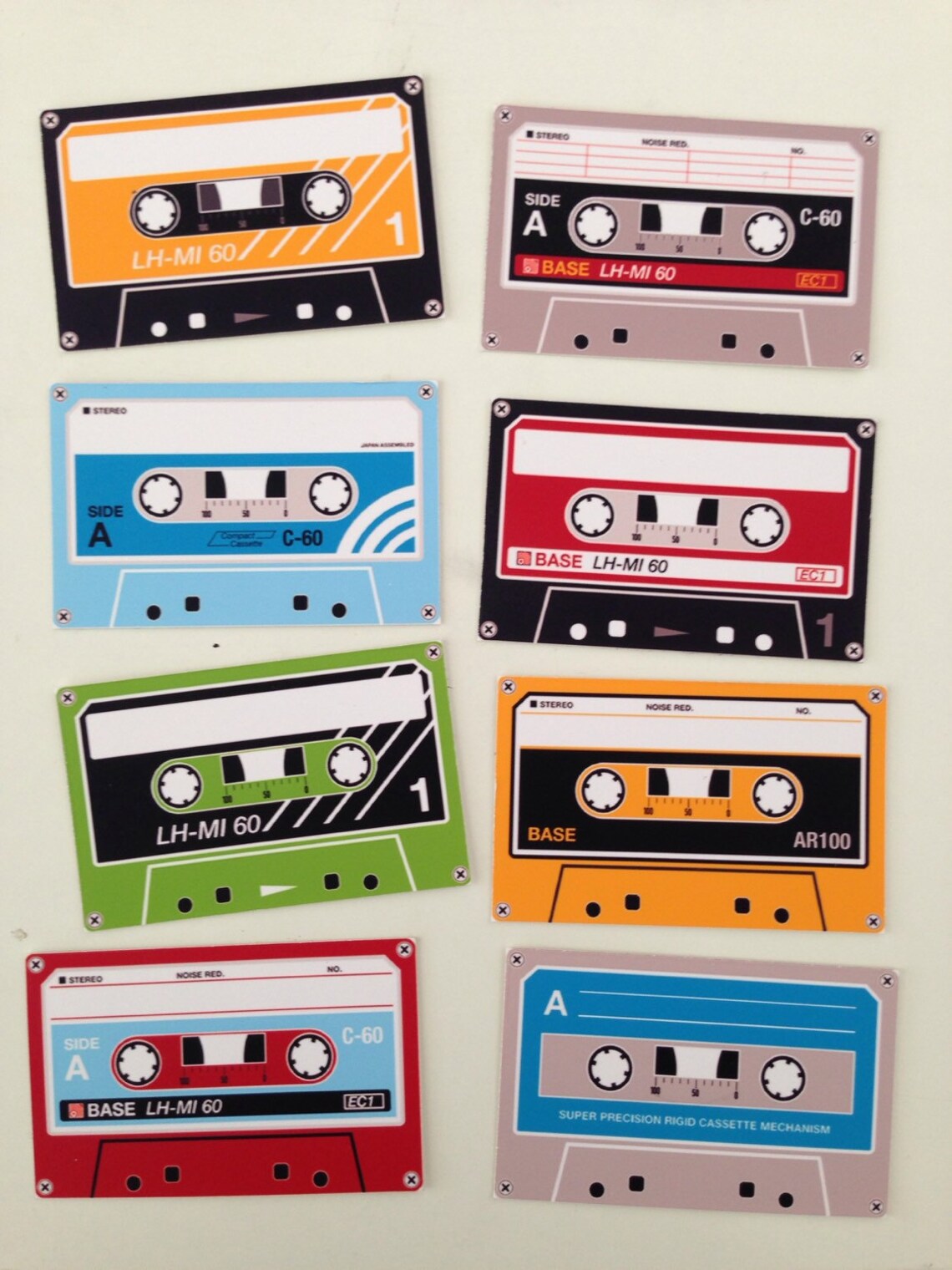 Choose Your Quantity MINI Cassette Tape Stickers with | Etsy