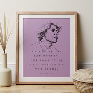 Oscar Wilde Typewriter Quote Wall Art Print Literary Gift for English ...