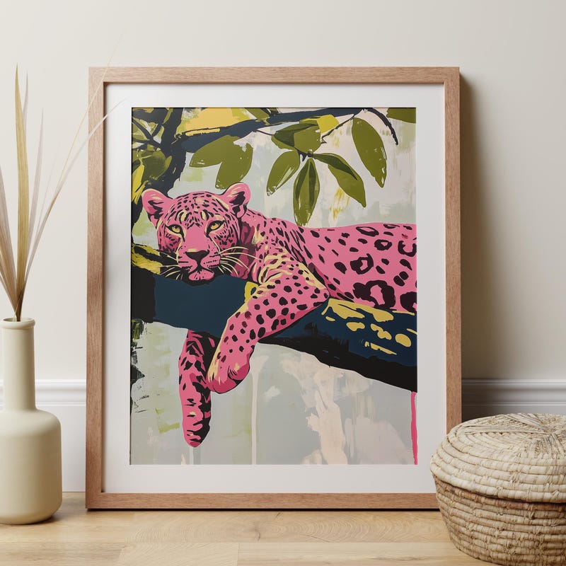Pink Leopard Print - Etsy