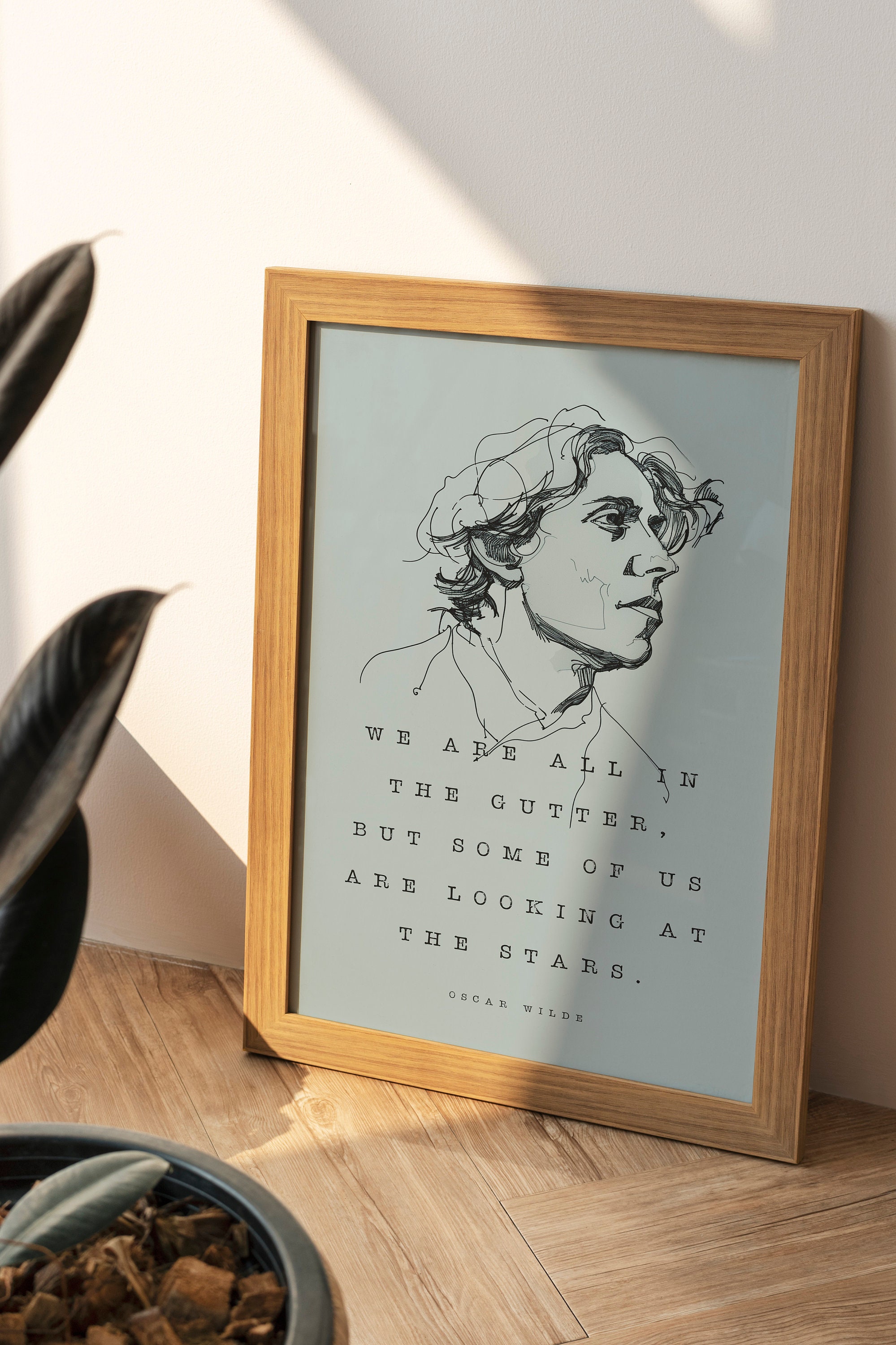 Oscar Wilde Typewriter Quote Wall Art Print Literary Gift for English ...
