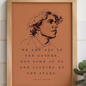 Oscar Wilde Typewriter Quote Wall Art Print Literary Gift for English ...
