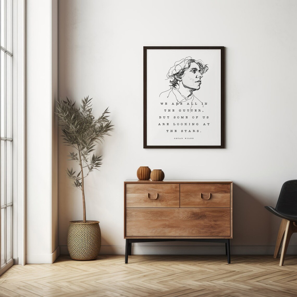 Oscar Wilde Typewriter Quote Wall Art Print Literary Gift for English ...