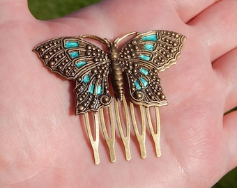 Butterfly Hair Comb - Etsy