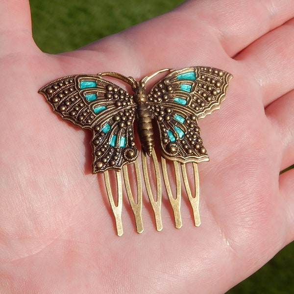Butterfly Hair Comb - Etsy
