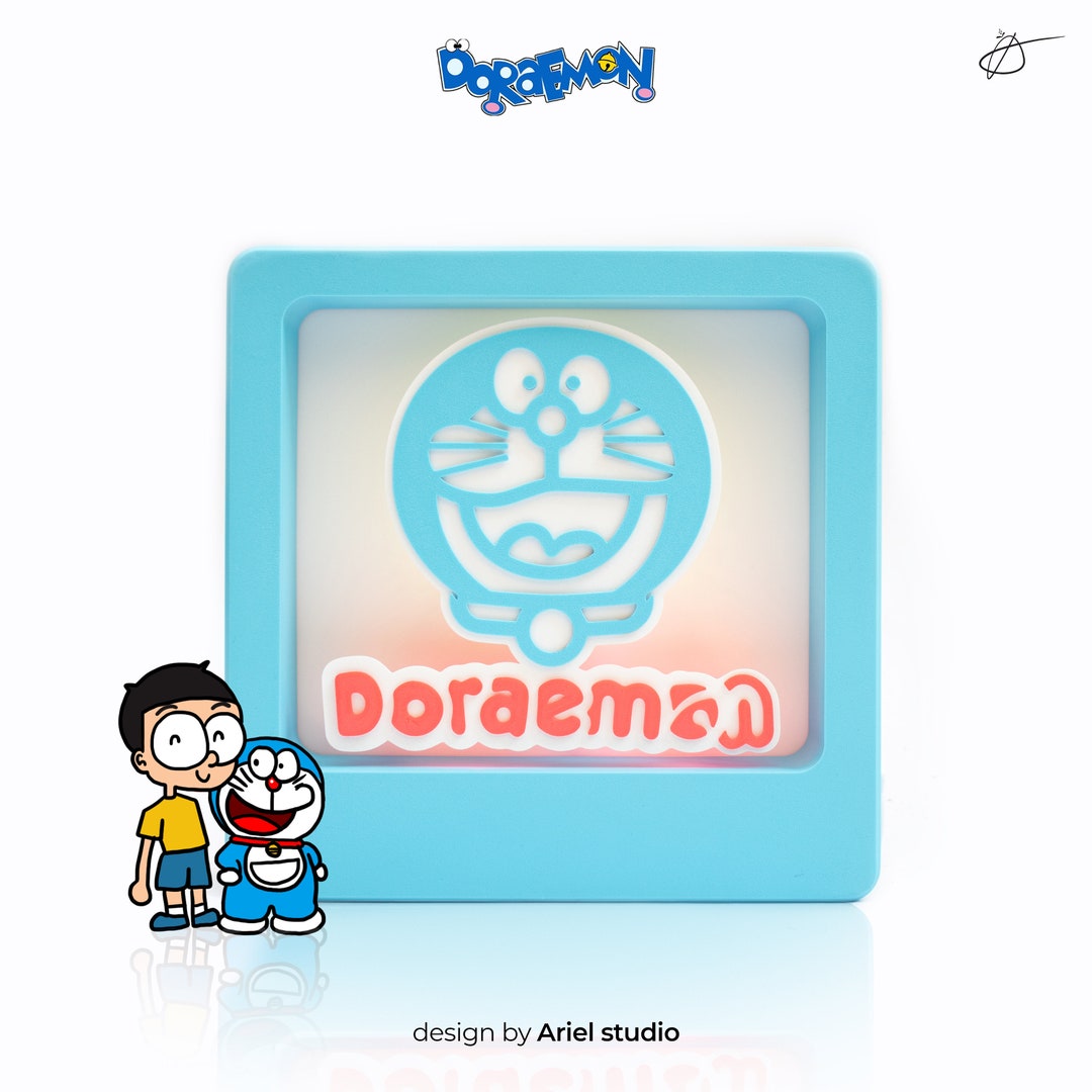 Doraemon Led Sign Custom Wall Decor, Custom Led Light Box, 3D Print ...