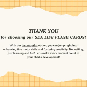Explore the Ocean: 12 Sea Life Flashcards Worksheet Set, Instant ...