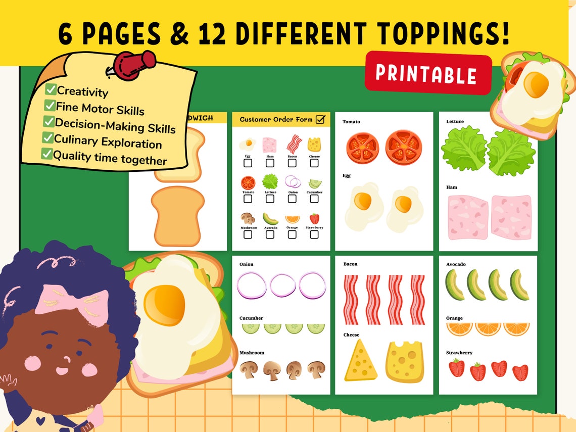 Let's Make Sandwich! 12 Tasty Toppings for Kids to Customize Their Own ...