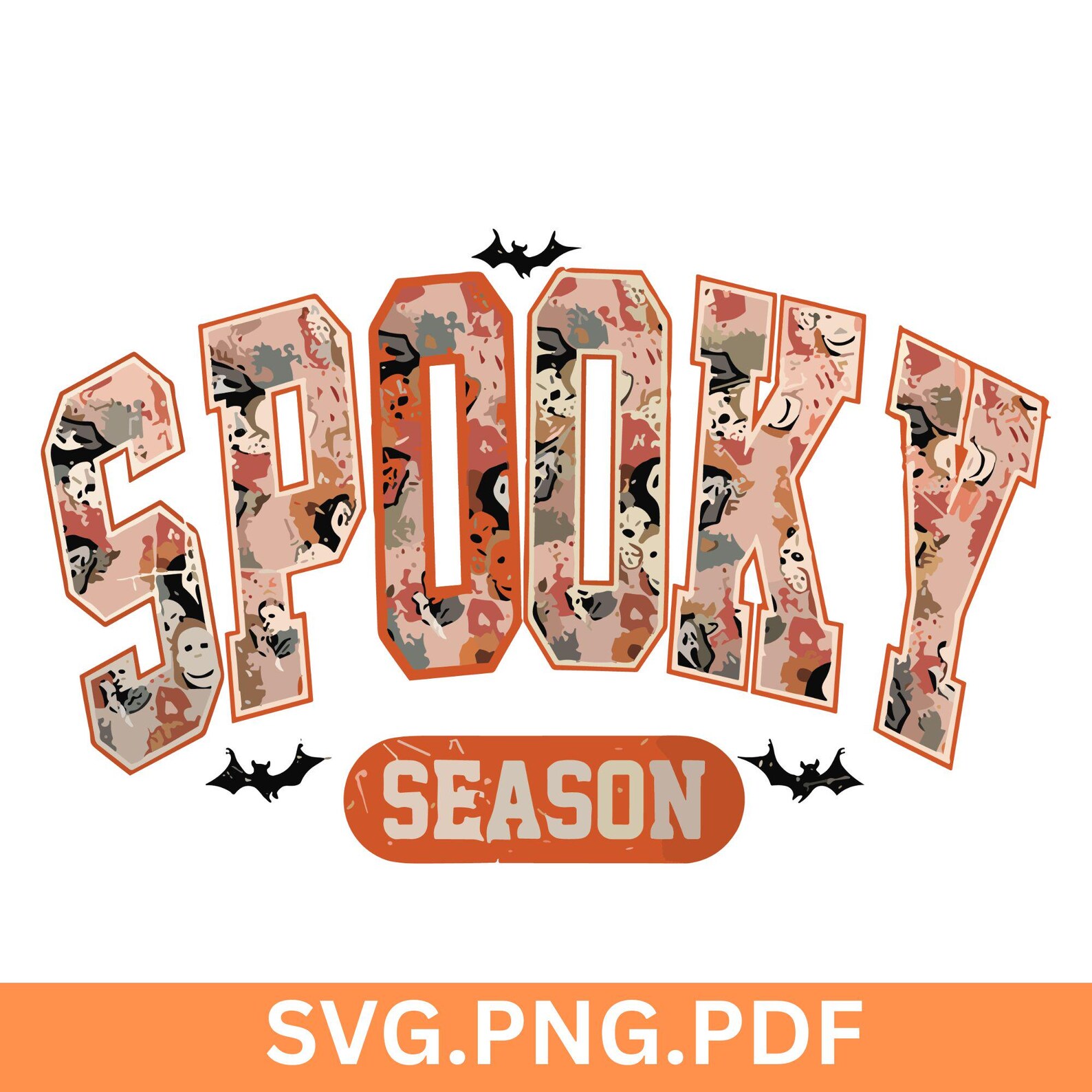 4 Files, Retro Spooky Season PNG, Spooky Season Png, Halloween Png ...