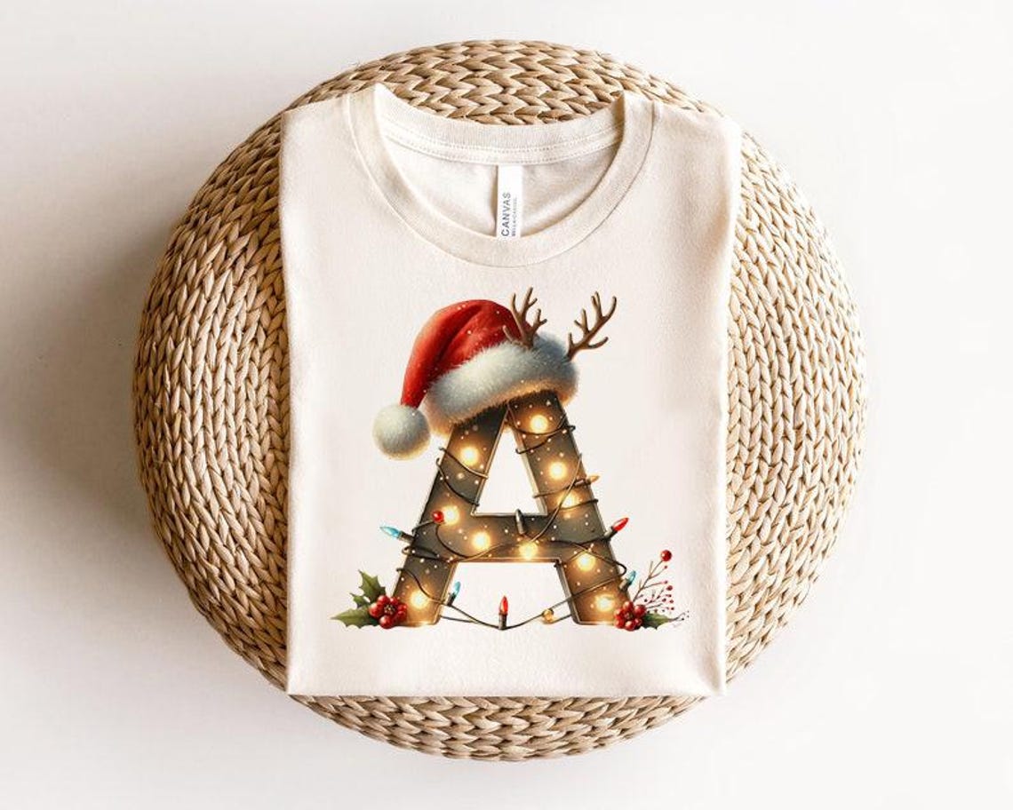 Christmas Alphabet Clipart Bundle, Christmas Letter, Christmas Alphabet ...