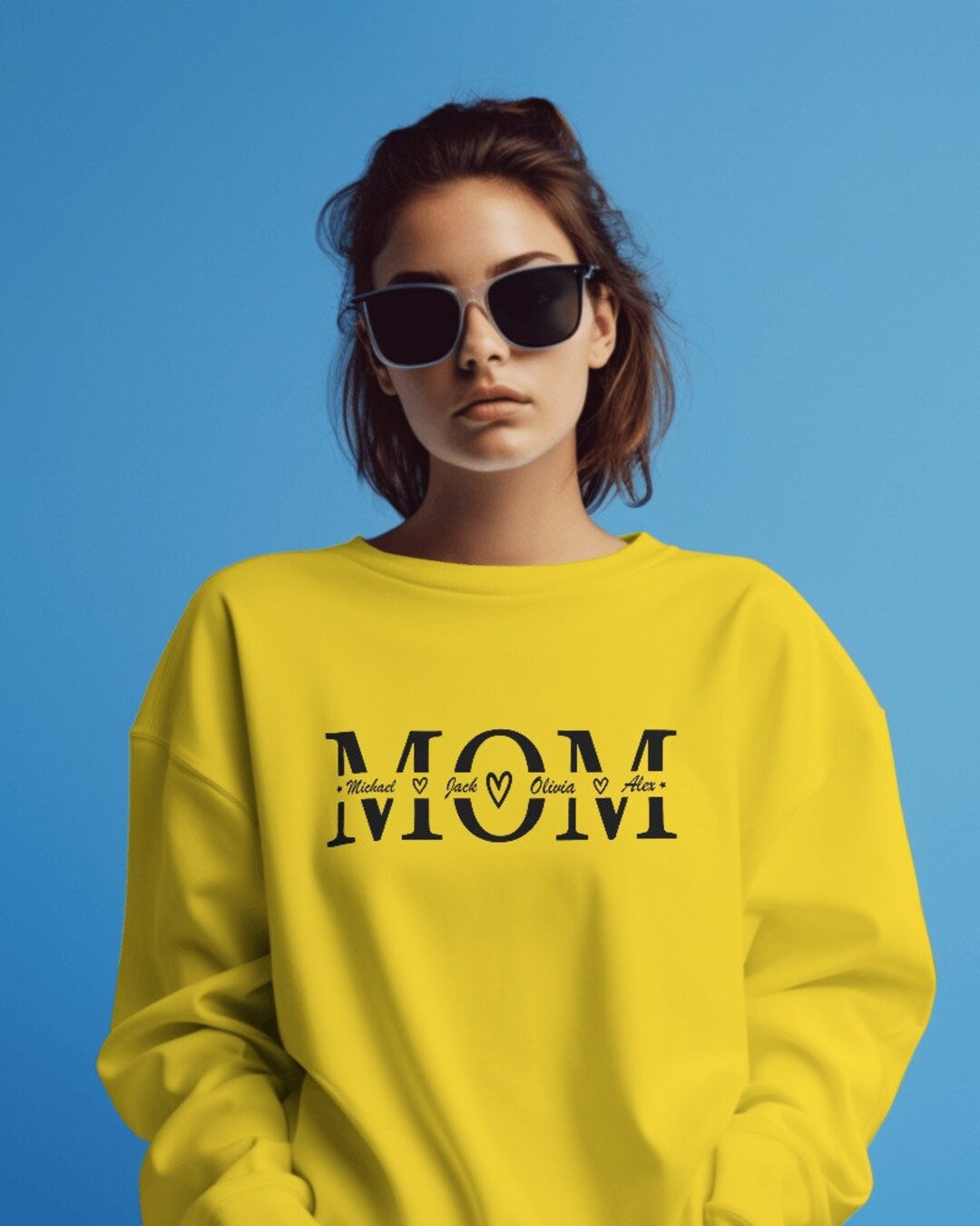 Custom Mom Svg and Png With Kids Names, Personalized Mom Png, Mother's ...