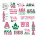 Alpha Kappa Alpha Svg | AKA Letters Clipart | Greek Sorority Design ...