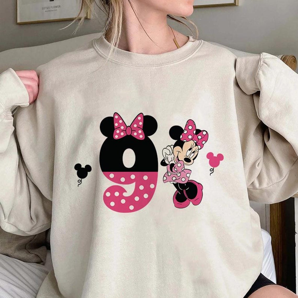 Minnie Mouse Birthday Number SVG, Layered Font, Clipart (digital Cut ...
