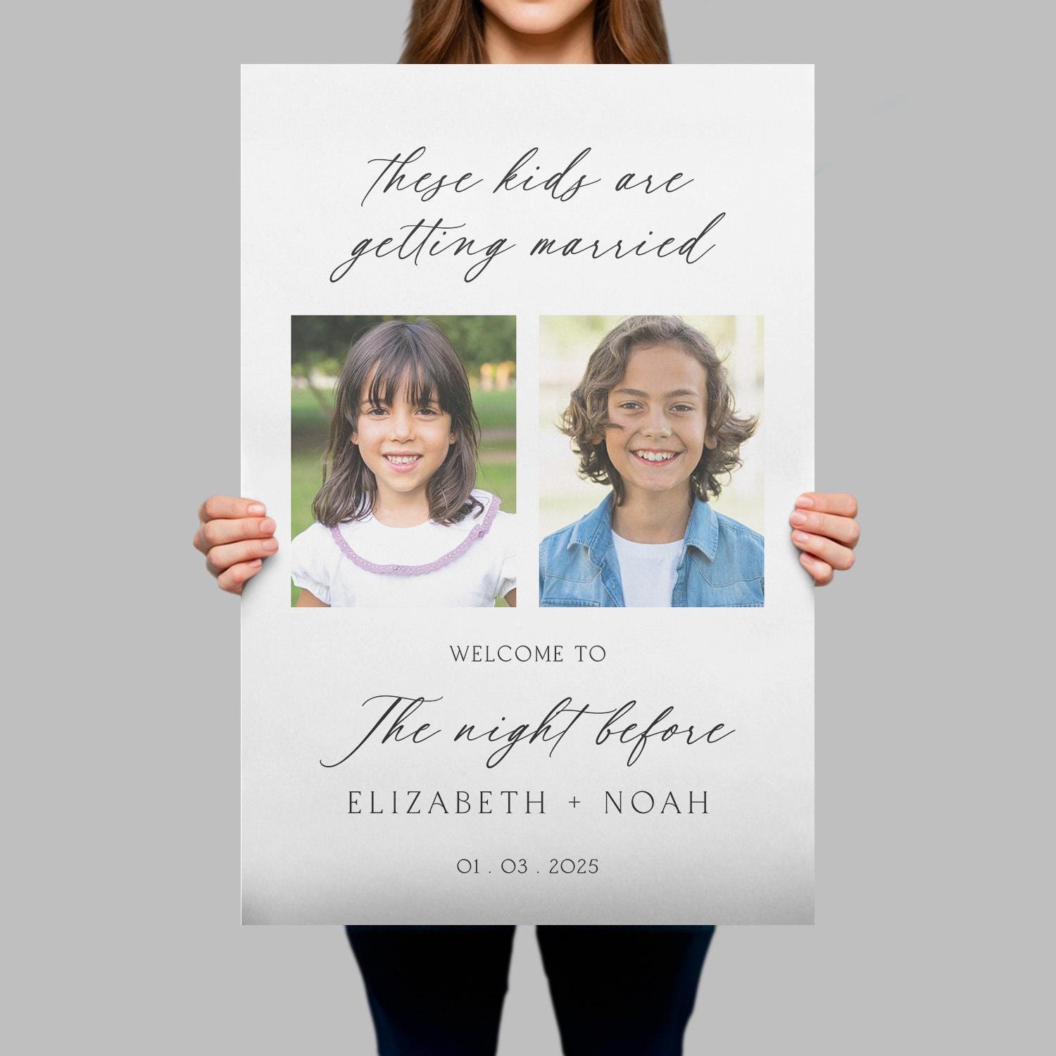 The Night Before Wedding Sign, the Kids Are Getting Married Sign ...