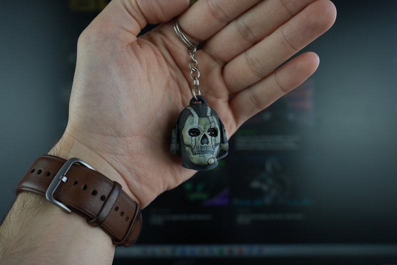 Warzone Ghost Keychain, MW2 Ghost Keychain, Call of Duty Keychain ...