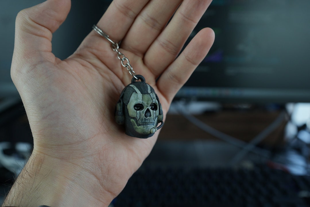 Warzone Ghost Keychain, MW2 Ghost Keychain, Call of Duty Keychain ...