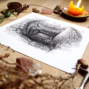 Templar’s Pass - Fine Art Print | Medieval-fantasy Drawing Print, Old ...