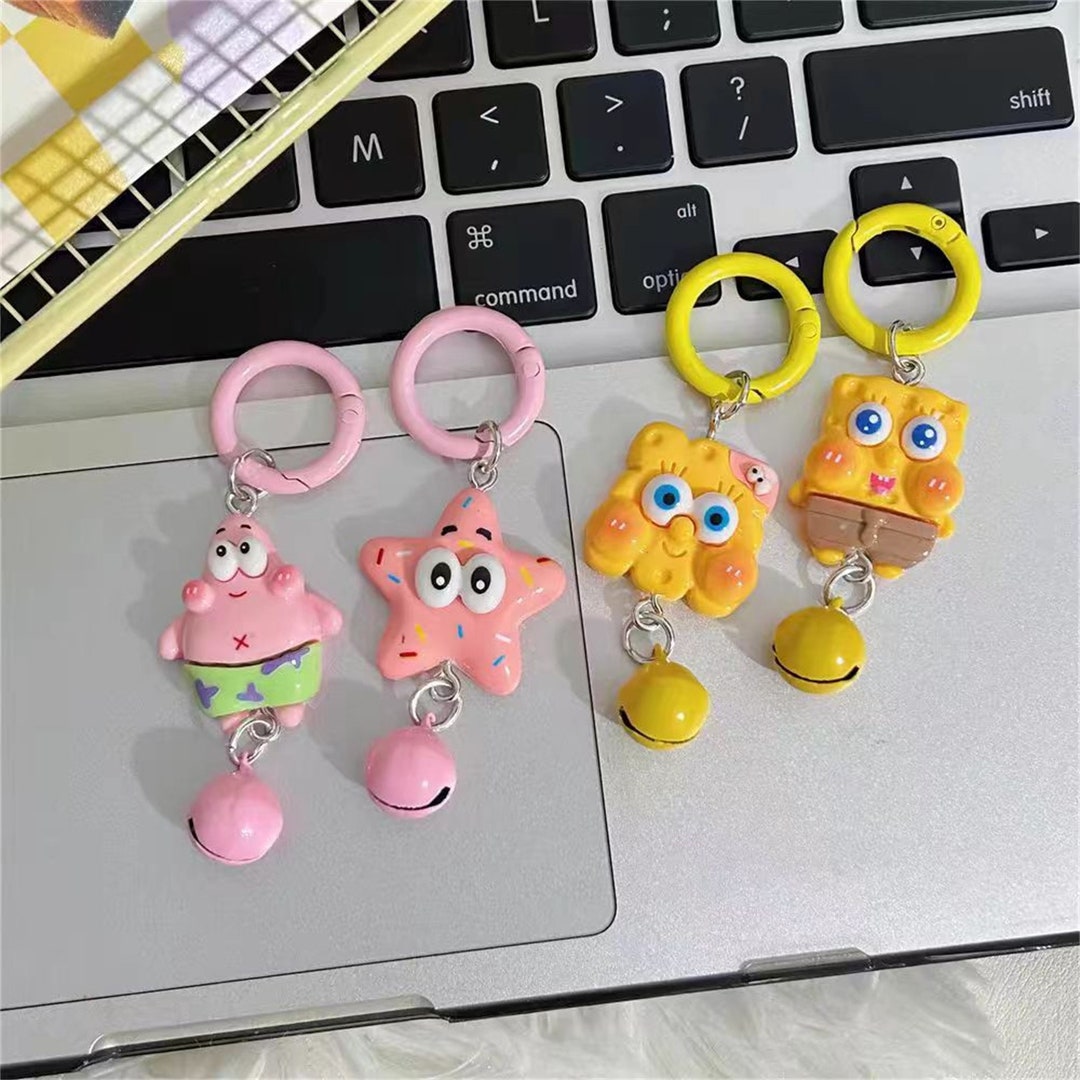 Underwater World Spongebob Patrick Star Keychain Pendant Car Bag Cute ...