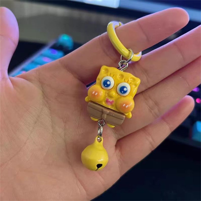 Underwater World Spongebob Patrick Star Keychain Pendant Car Bag Cute ...