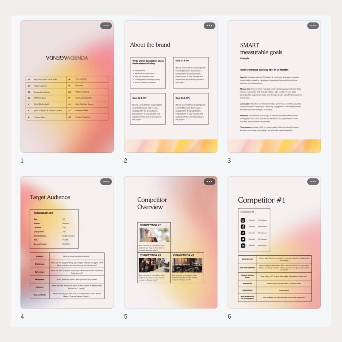 Social Media Strategy Template | Client Proposal | Social Media Manager ...