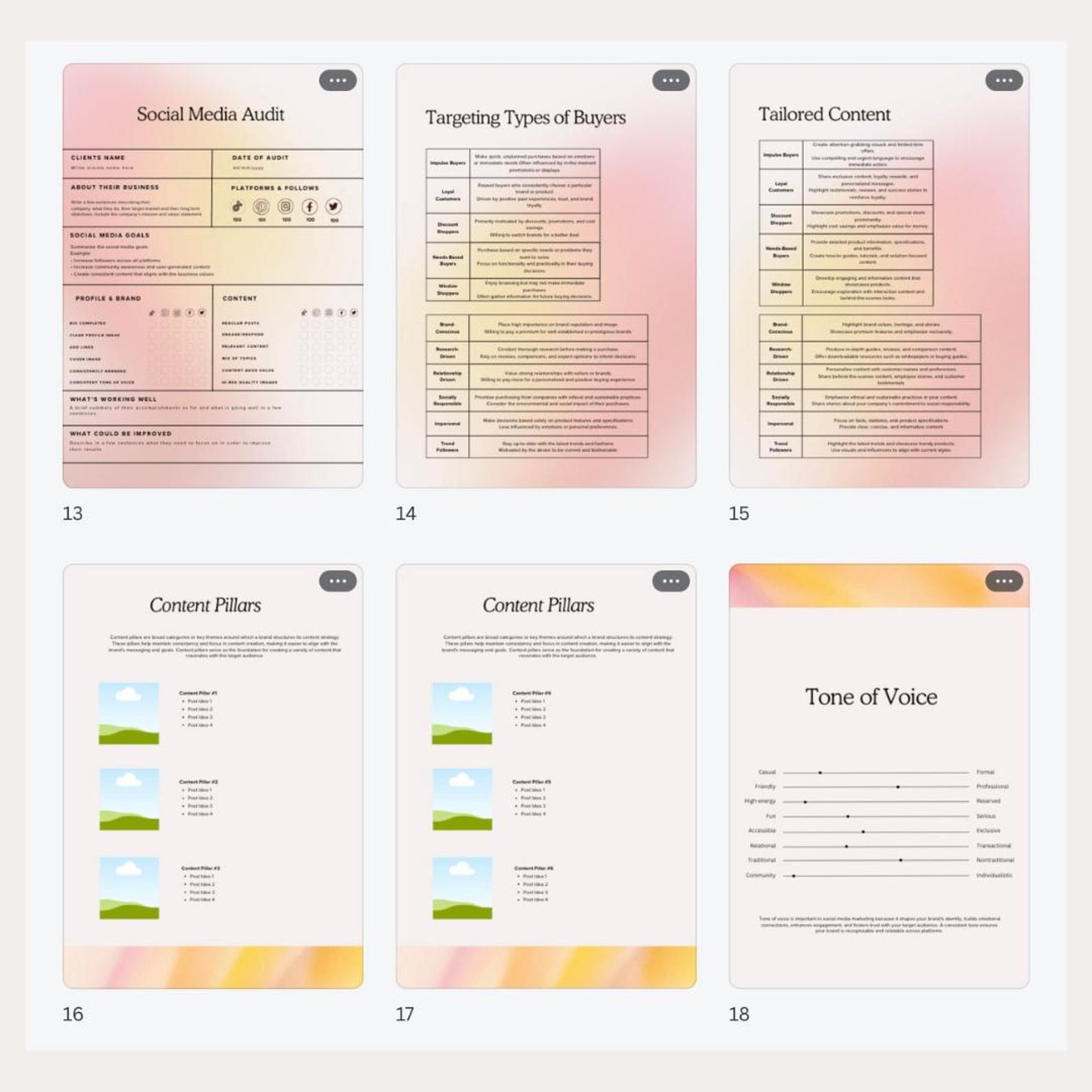 Social Media Strategy Template | Client Proposal | Social Media Manager ...