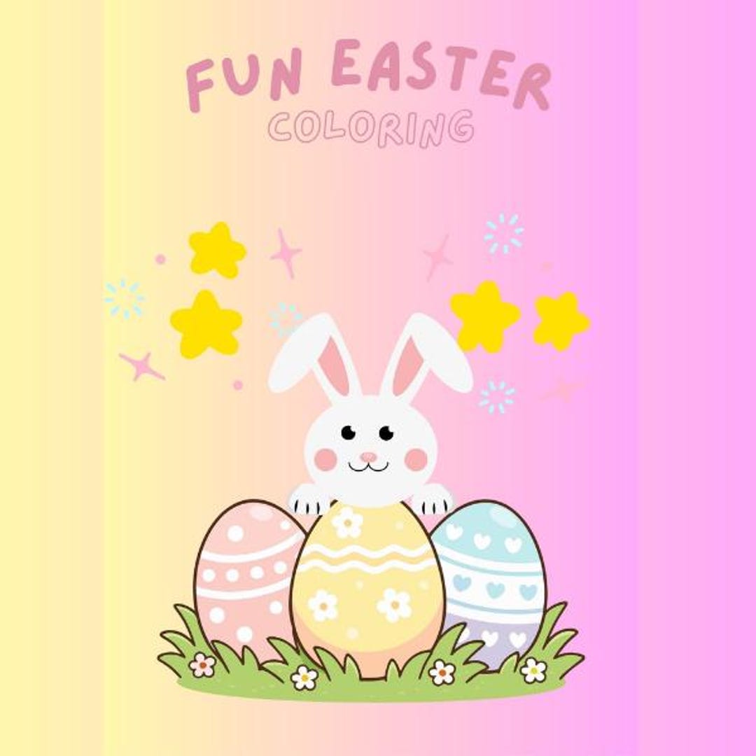 Easter Egg Coloring Book - Etsy