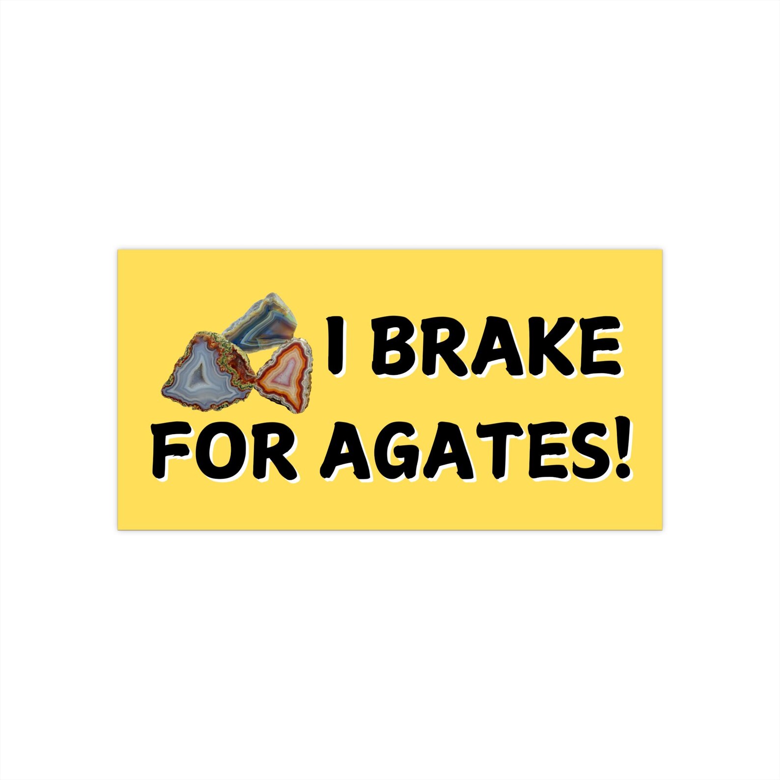 Agate Bumper Sticker for Rockhound Gift for Agate Collector Decal ...