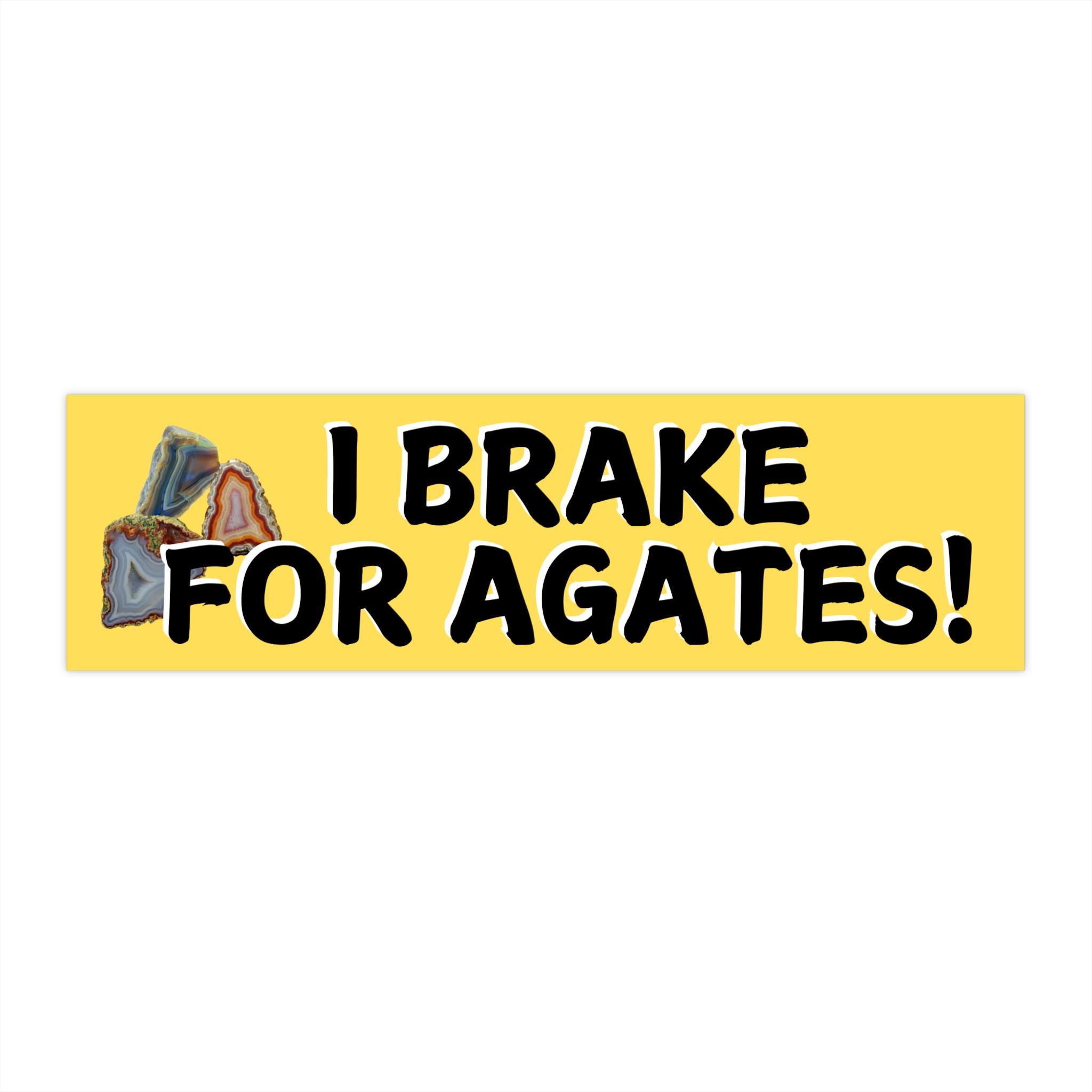 Agate Bumper Sticker for Rockhound Gift for Agate Collector Decal ...