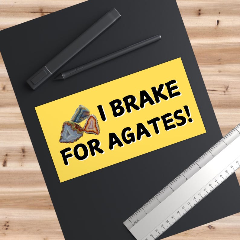 Agate Bumper Sticker for Rockhound Gift for Agate Collector Decal ...
