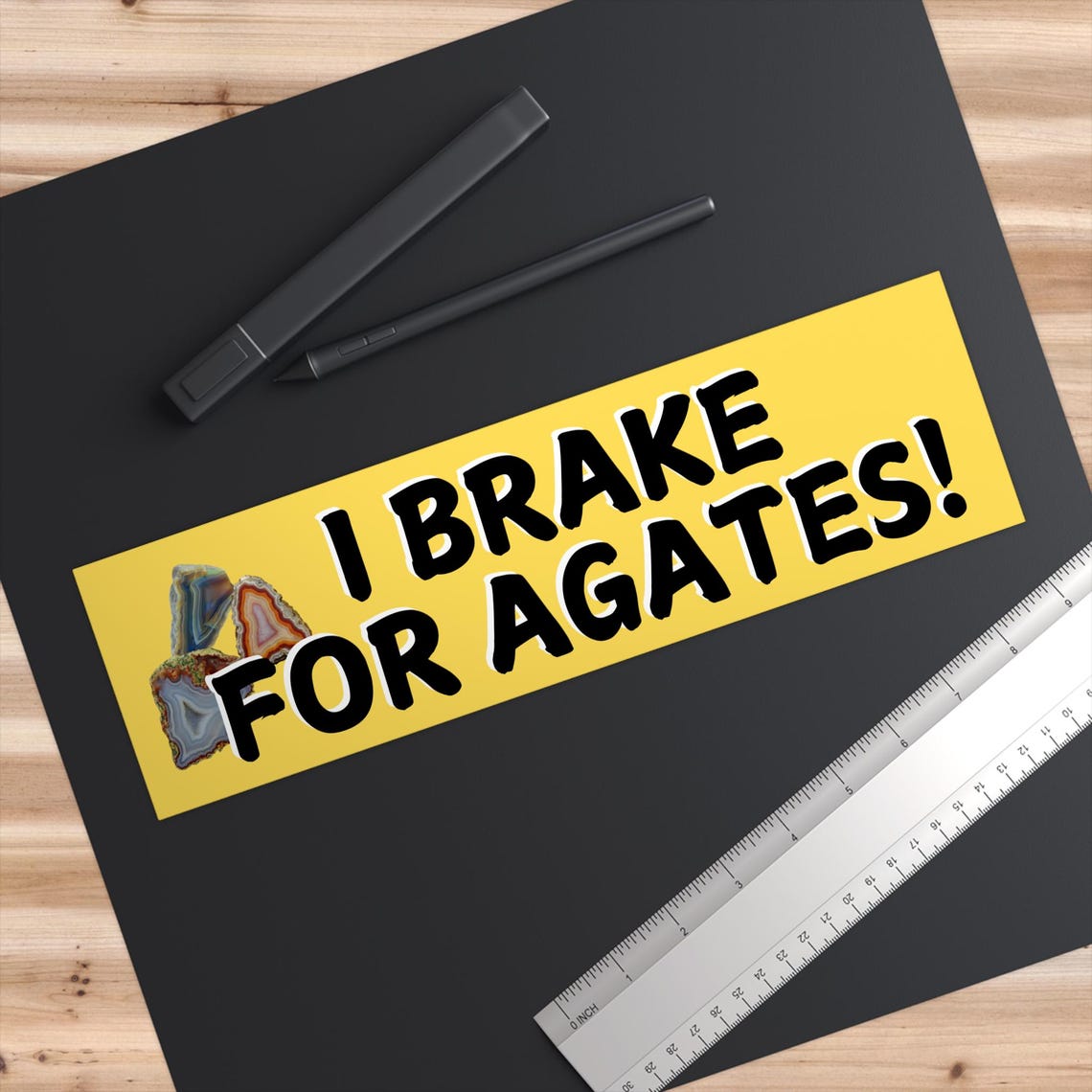 Agate Bumper Sticker for Rockhound Gift for Agate Collector Decal ...