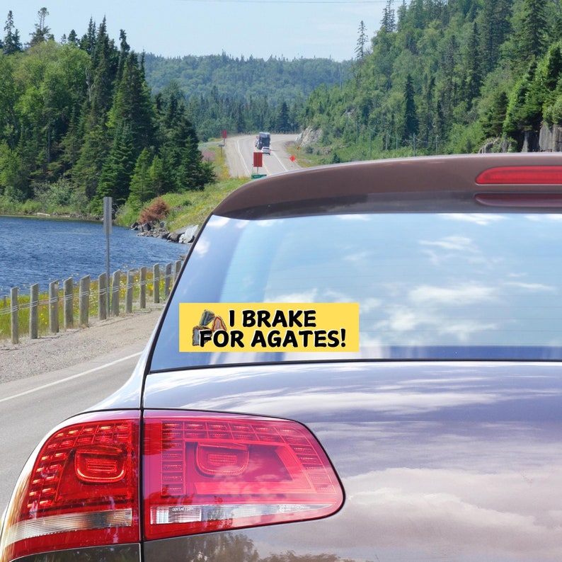 Agate Bumper Sticker for Rockhound Gift for Agate Collector Decal ...