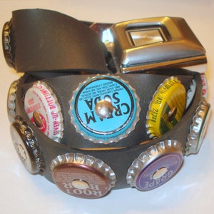 Bottle Cap Belt - Etsy
