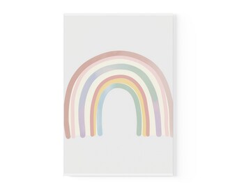 Rainbow Print Nursery Wall Art - Etsy
