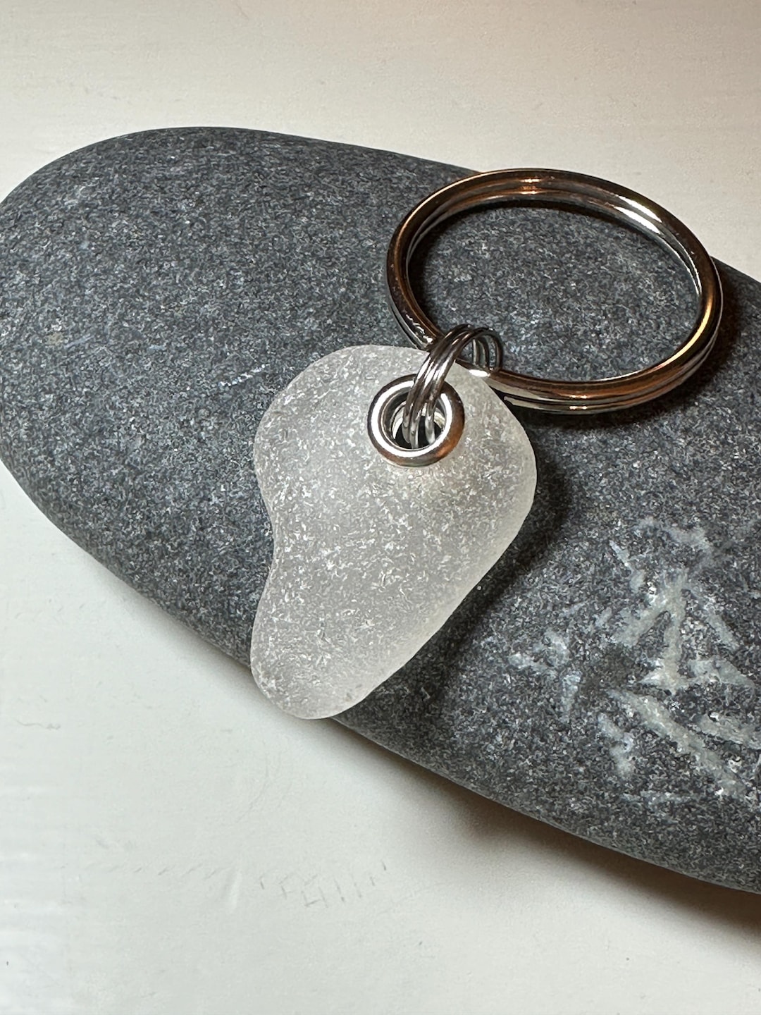 Sea Glass Keychain - THE BEACH HOUSE - Etsy