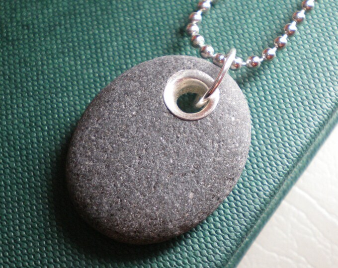 Clean Slate Genuine Beach Stone Jewelry Pendant Necklace - Etsy