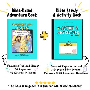 A Bible Story Adventure Book PLUS Bible Study for Kids | 40+ Fun ...