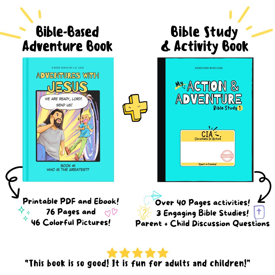 A Bible Story Adventure Book PLUS Bible Study for Kids | 40+ Fun ...