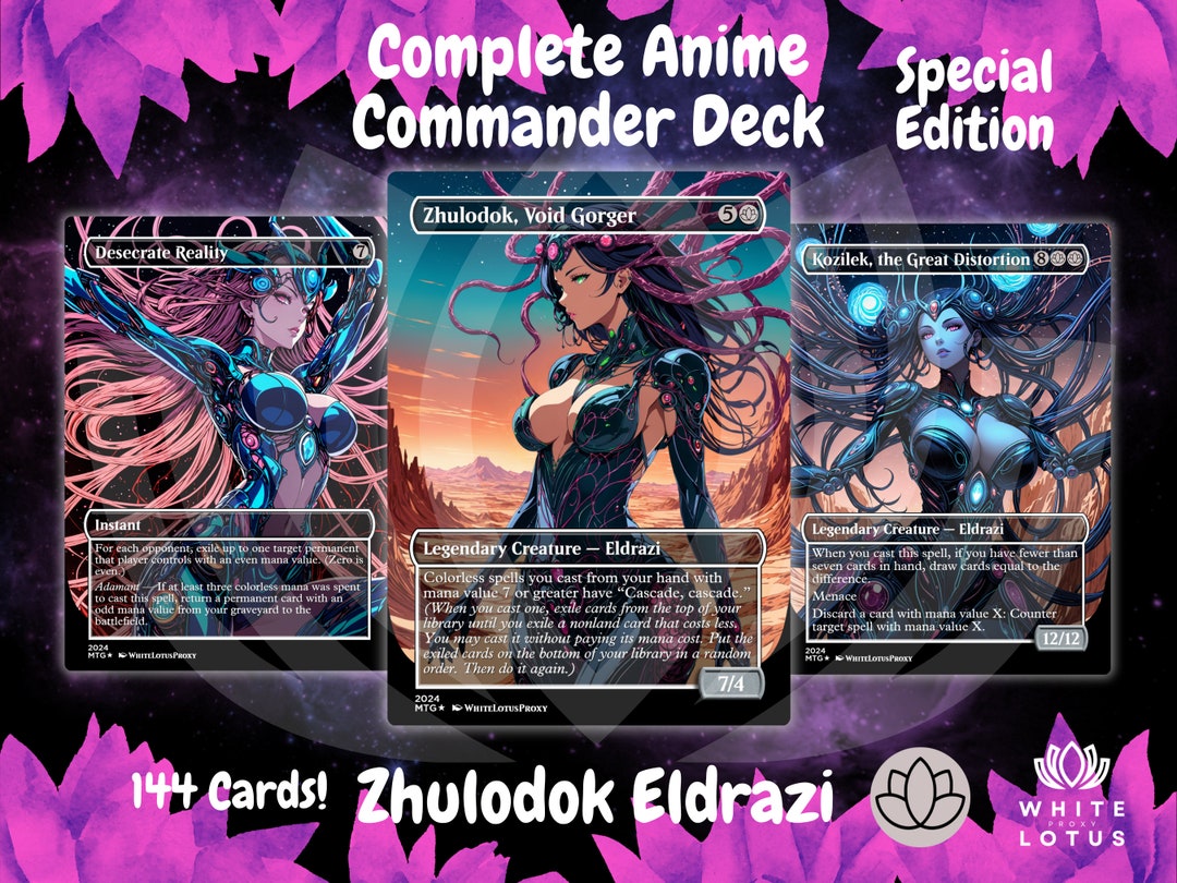 Zhulodok Void Gorger Eldrazi Anime Style Waifu Commander Deck Special ...