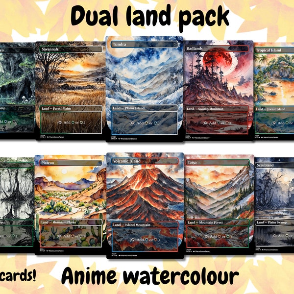 Anime Mtg Land Proxy - Etsy