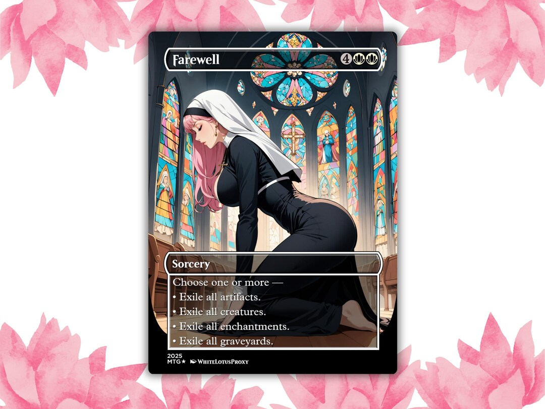 Farewell Anime Waifu Custom Proxy Card Single Card for EDH Commander ...