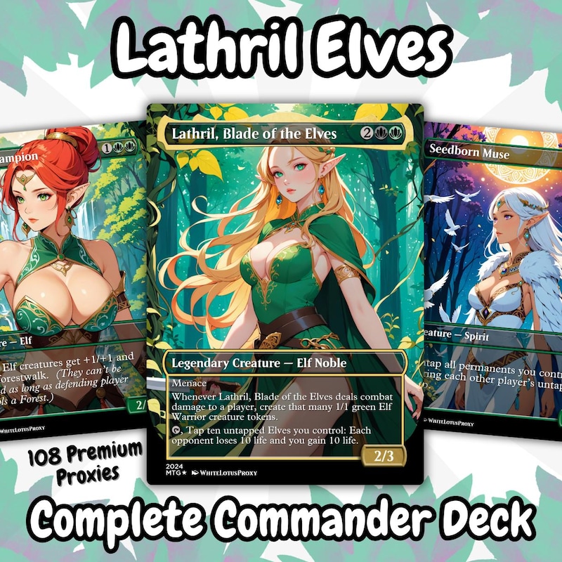 Mtg Waifu Playmat Anime - Etsy