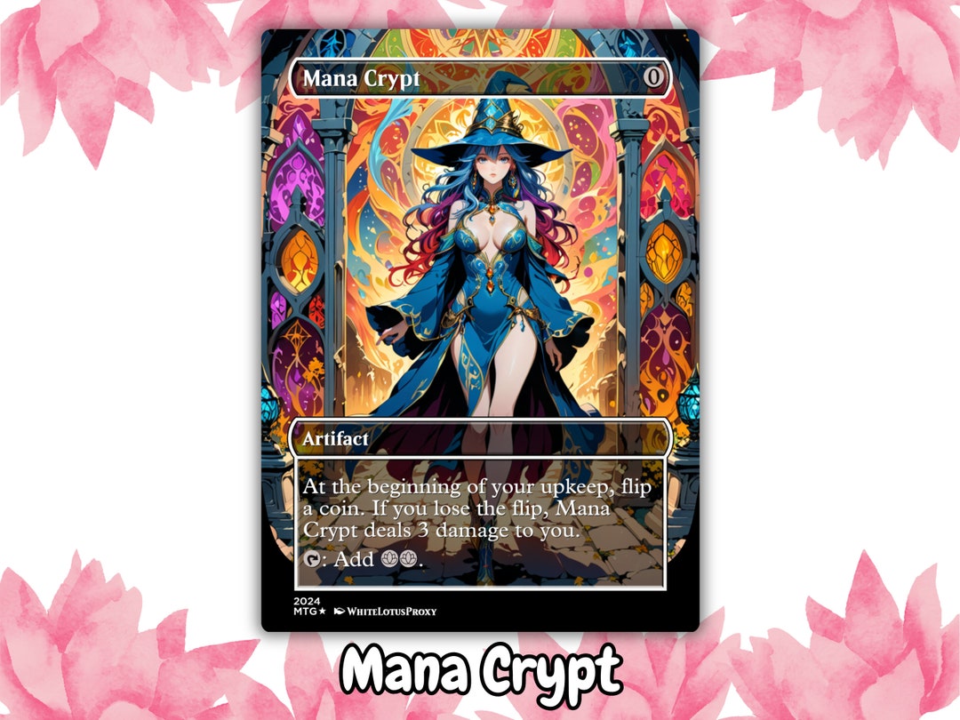Mana Crypt Anime Waifu Custom Proxy Card MTG - Etsy