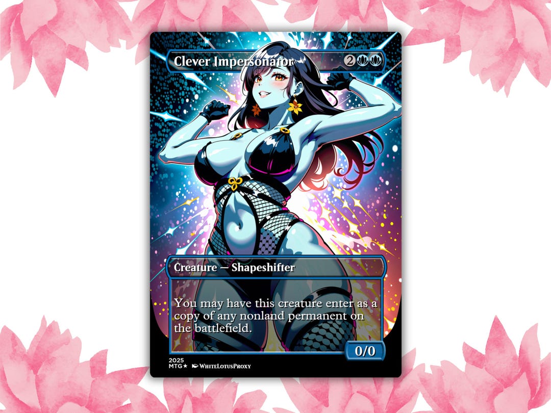 Clever Impersonator Anime Waifu Custom Proxy Card Single Card for EDH ...