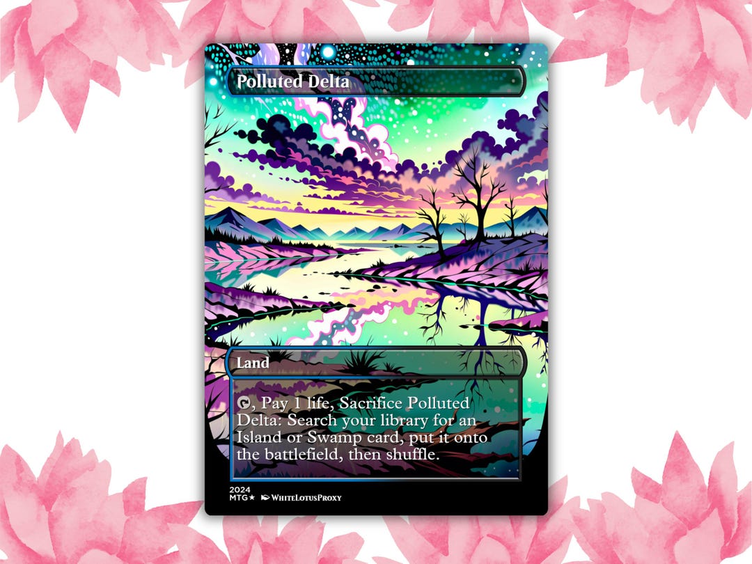 Polluted Delta Glow Style Anime Waifu Custom Proxy Card Single Card for ...