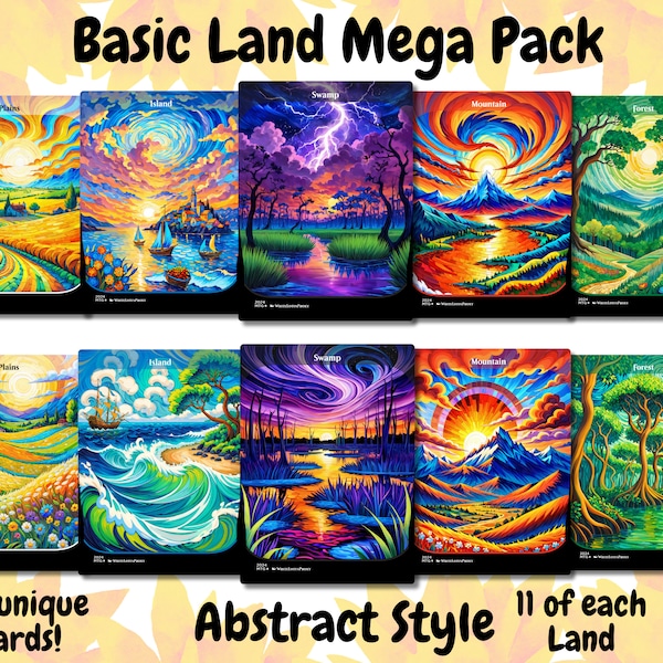 Mtg Custom Basic Lands - Etsy