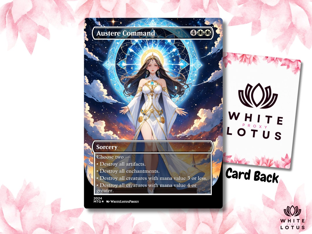 Austere Command Anime Waifu Custom Proxy Card MTG - Etsy