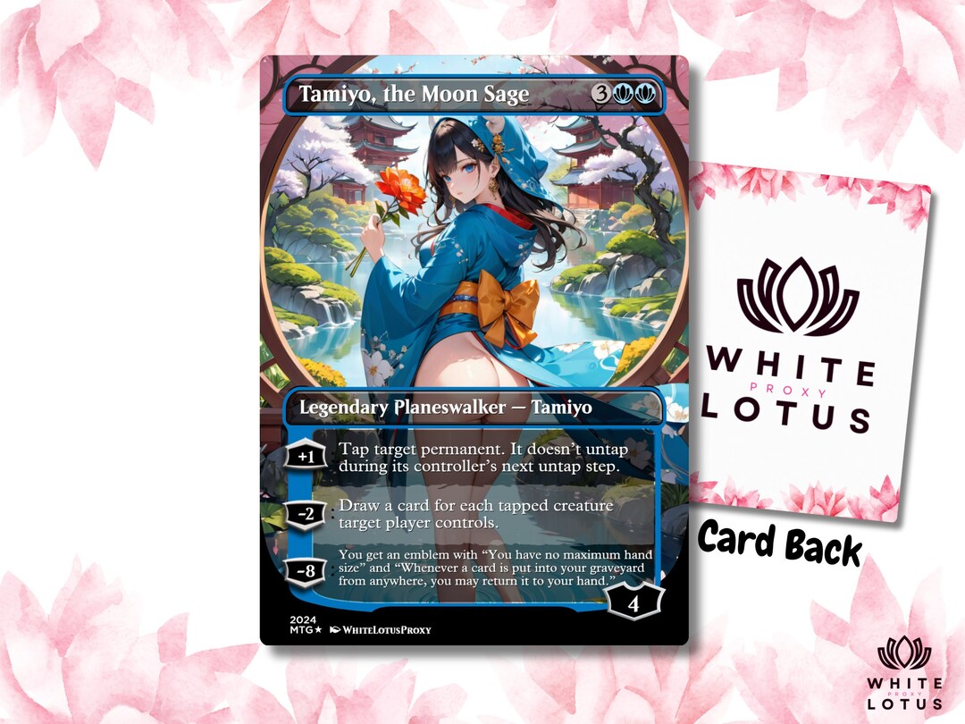 Tamiyo the Moon Sage Anime Waifu Custom Proxy Card MTG - Etsy